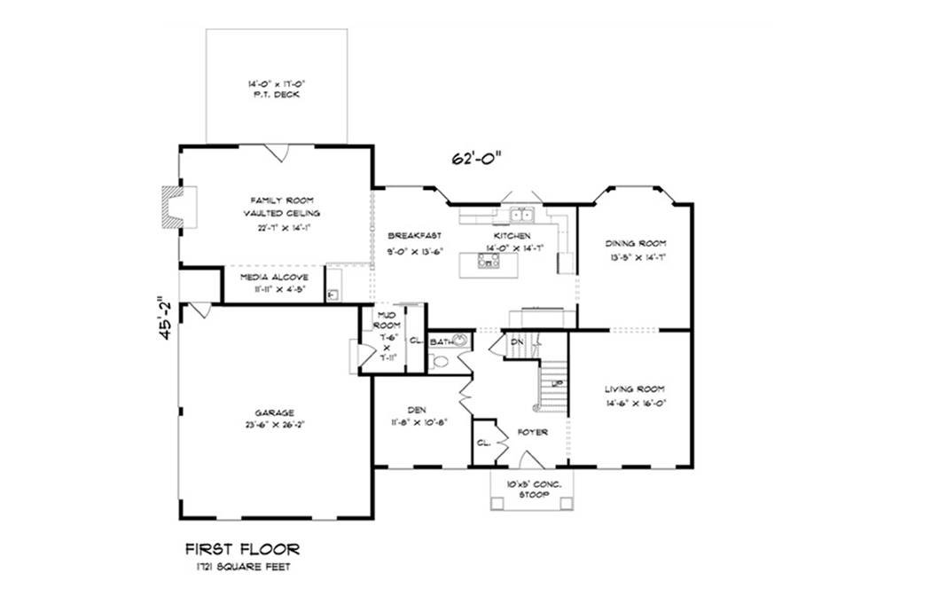 Nottingham - 4 Bedroom Colonial Floor Plan