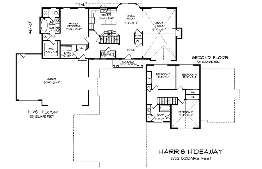 Harris Hideaway - 4 Bedroom Floor Plan